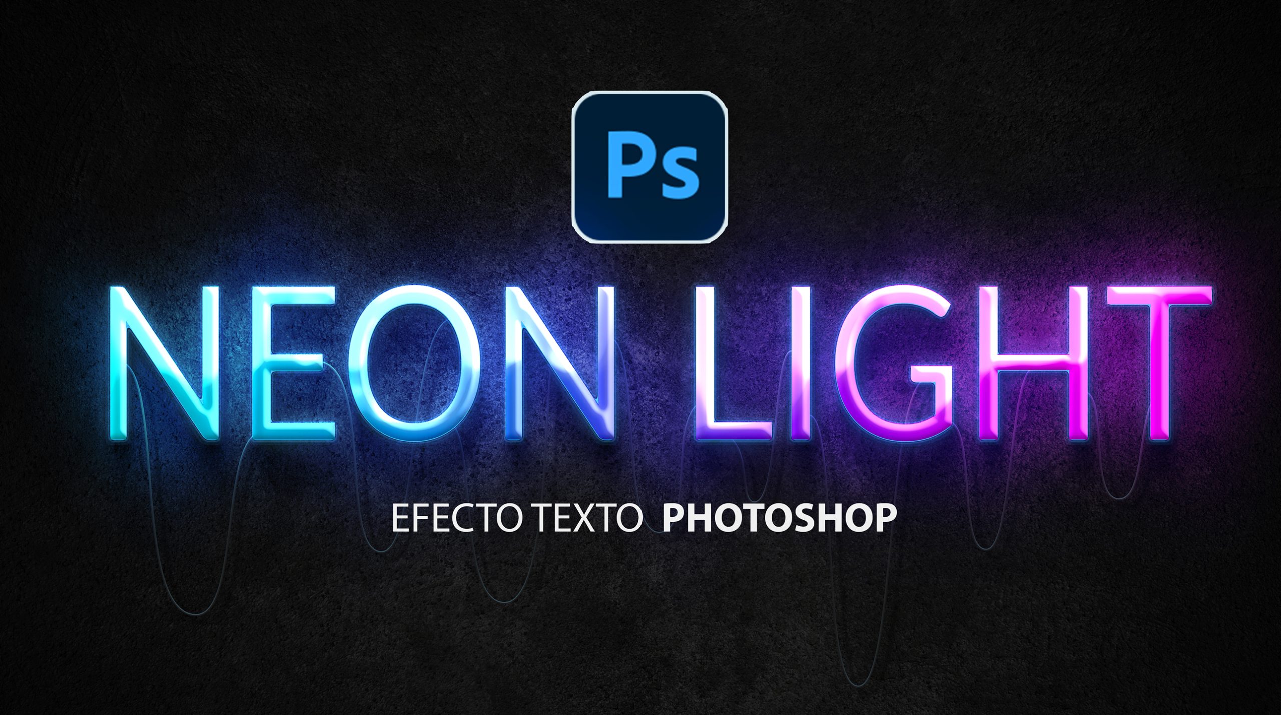 How To Make Neon Text Effect In Photoshop Free And Editable Aprende