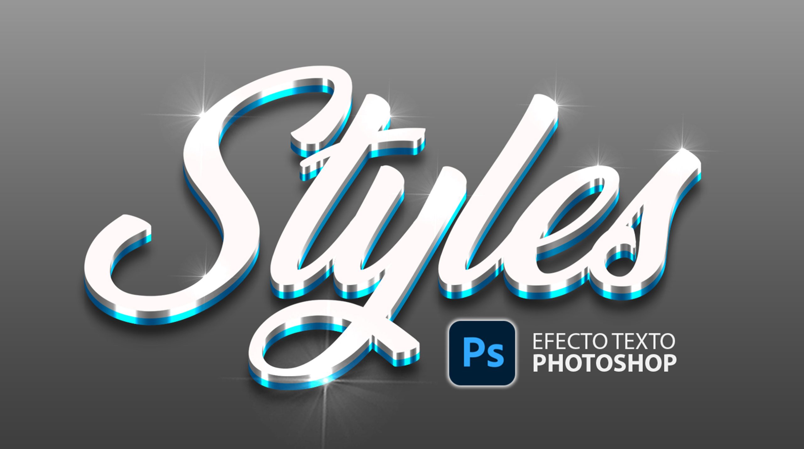 3D Photoshop Text Effect Aprende Facil