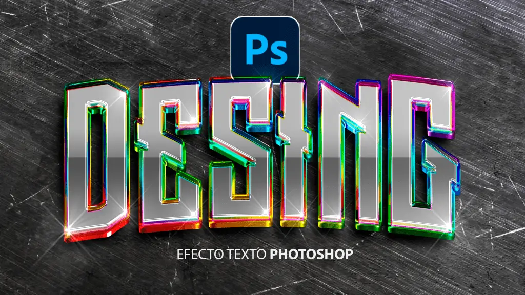 Como crear Efecto de texto en photoshop - Aprende Facil